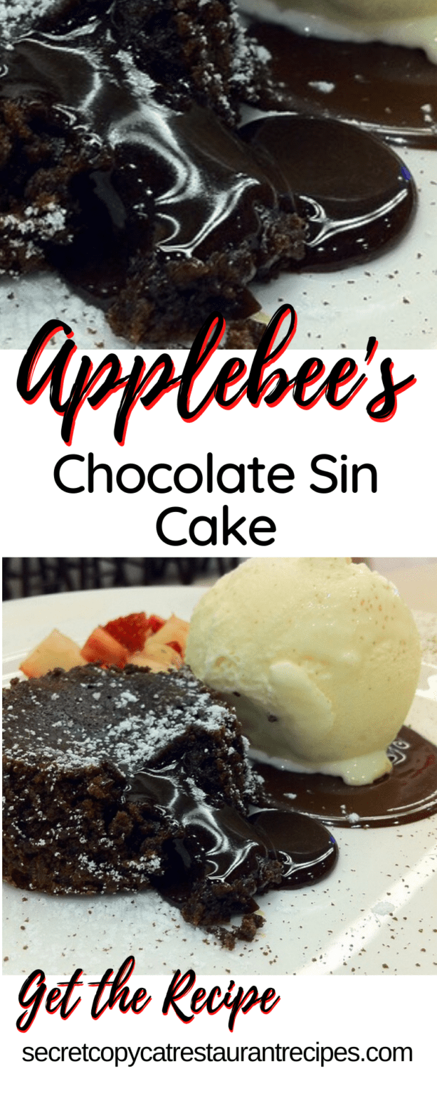 Applebees Chocolate Sin Cake Secret Recipe