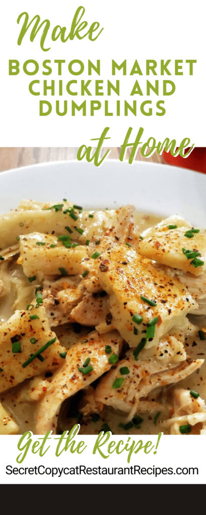 Boston Market Chicken and Dumplings Copycat Recipe - Secret Copycat ...