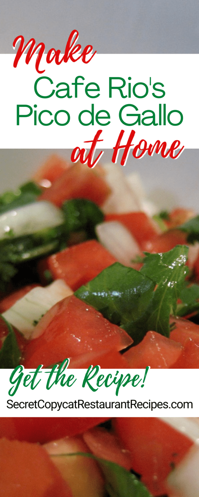 Cafe Rio Pico de Gallo Copycat Recipe