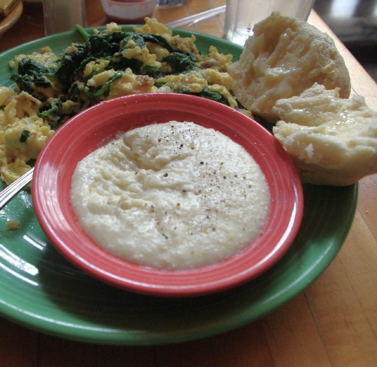 The Flying Biscuit Café Creamy Dreamy White Cheddar Grits Recipe
