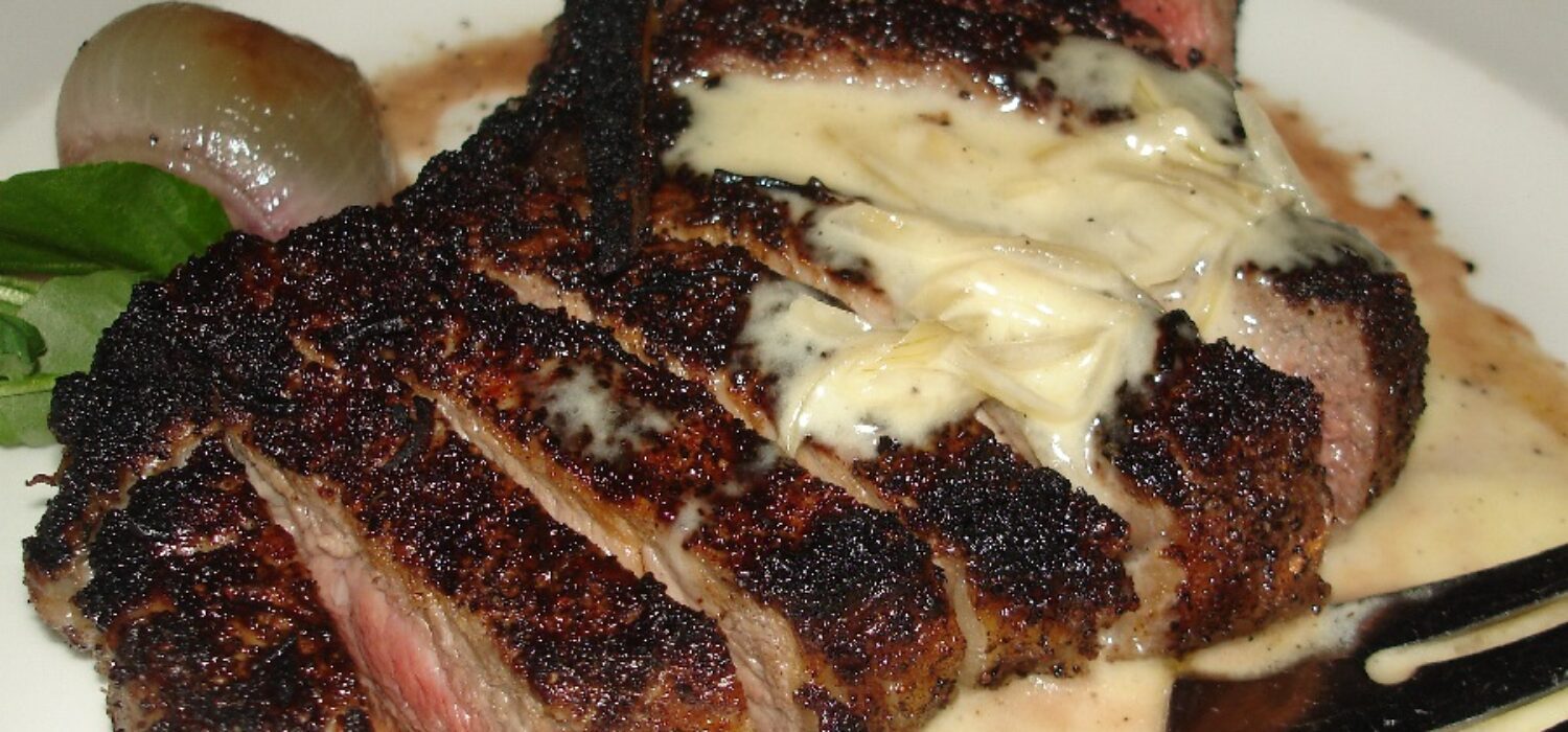 BBQ Restaurant-Style Coffee and Pepper Crusted Steaks Recipe