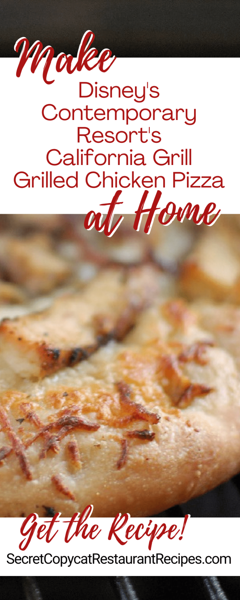 Disney's Contemporary Resort's California Grill Grilled Chicken Pizza ...