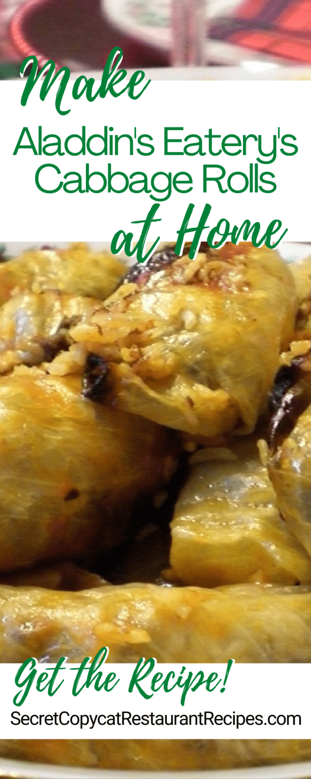 Aladdin's Eatery Cabbage Rolls Copycat Recipe