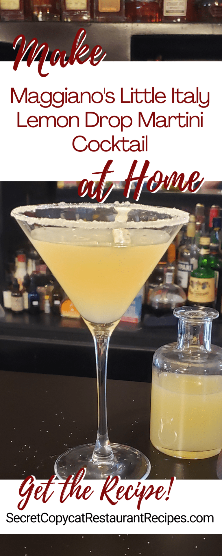 Maggiano's Little Italy Lemon Drop Martini Cocktail Recipe