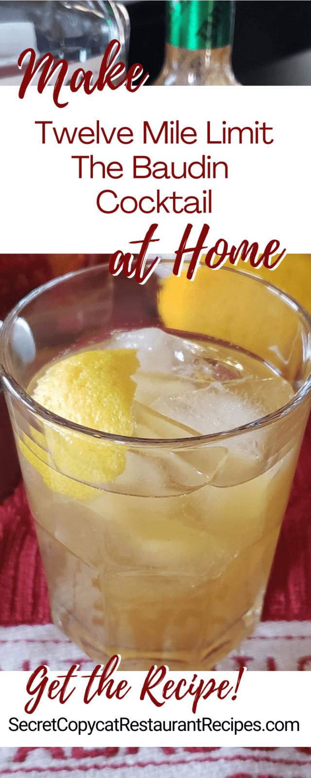 Twelve Mile Limit The Baudin Cocktail Recipe
