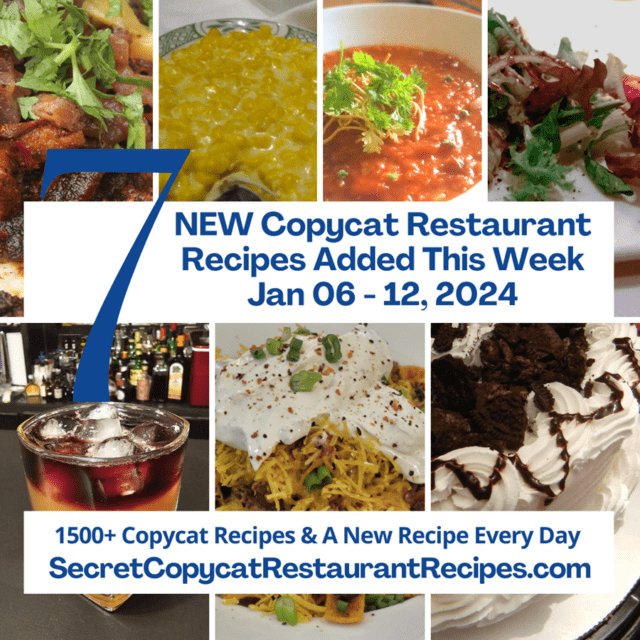 New Recipes 24.01.06-12 - Secret Copycat Restaurant Recipes