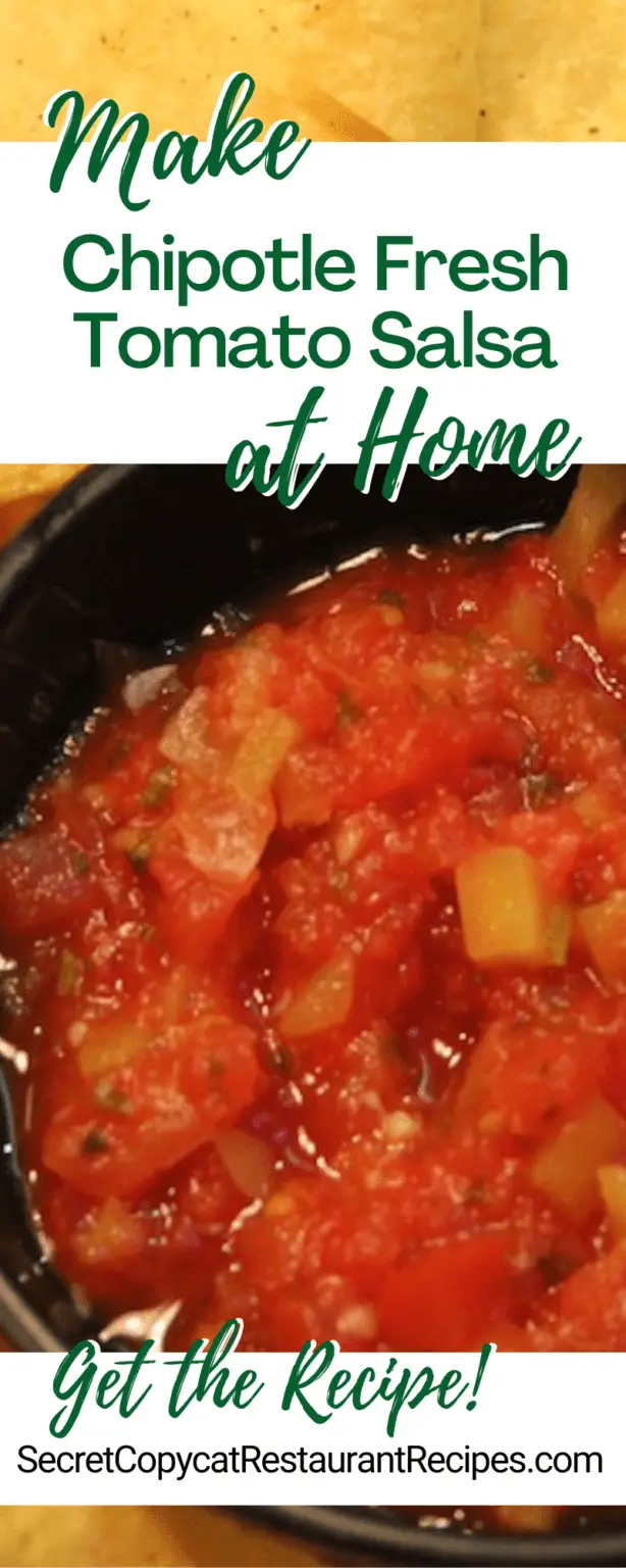 Chipotle Fresh Tomato Salsa Recipe - Secret Copycat Restaurant Recipes