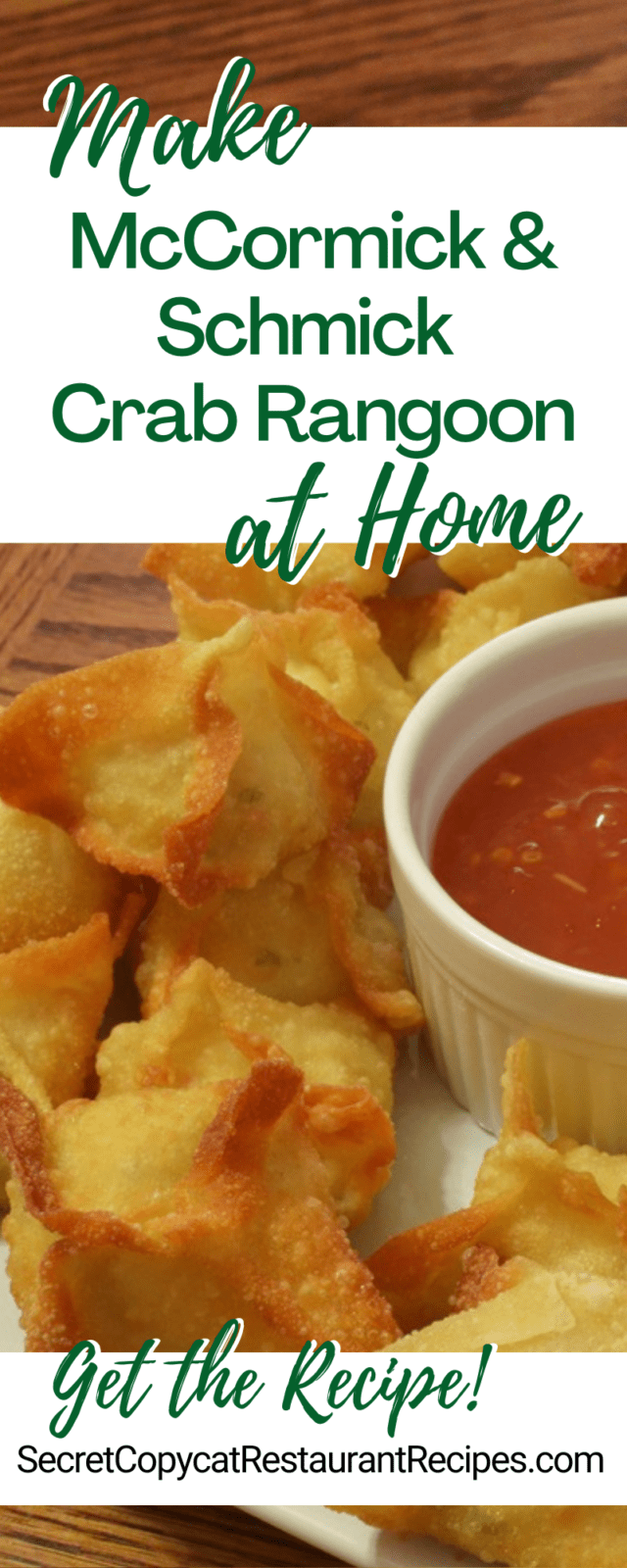 McCormick & Schmick Crab Rangoon Recipe - Secret Copycat Restaurant Recipes